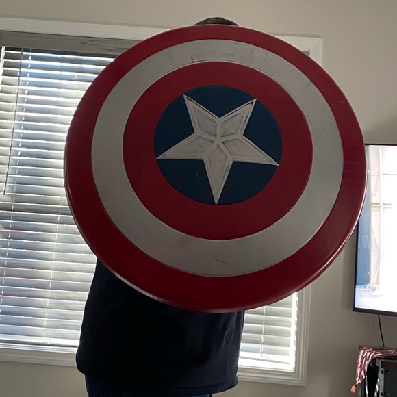 Marvel | Accents | Marvel Shield With Hand Grips On The Inside Hard ...